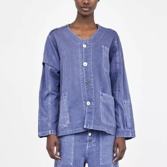 Zara | Jackets & Coats | Nwt Zara Woman Denim Collection Jacket Size Lm ...